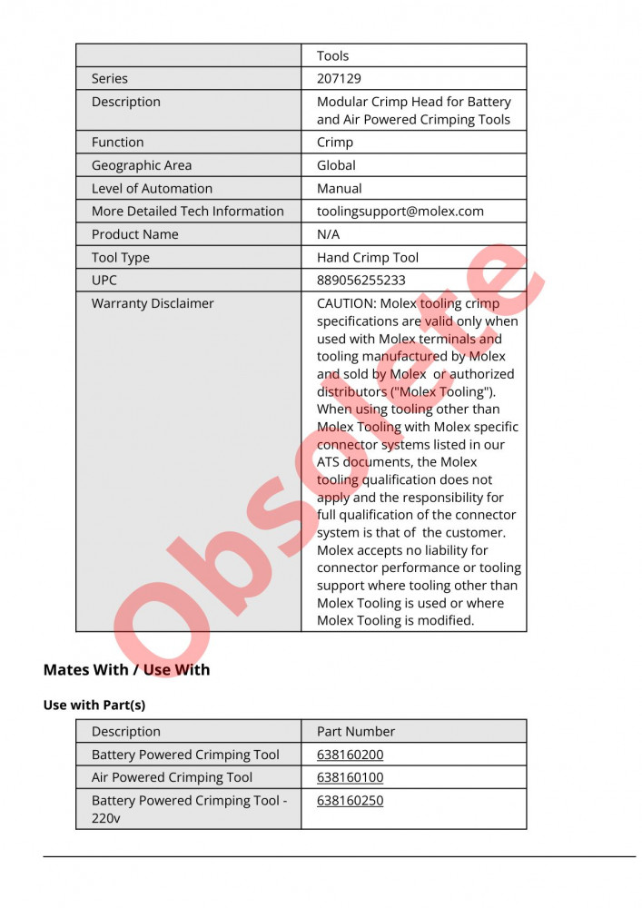 Technical document image 2 for MOLEX 638275470