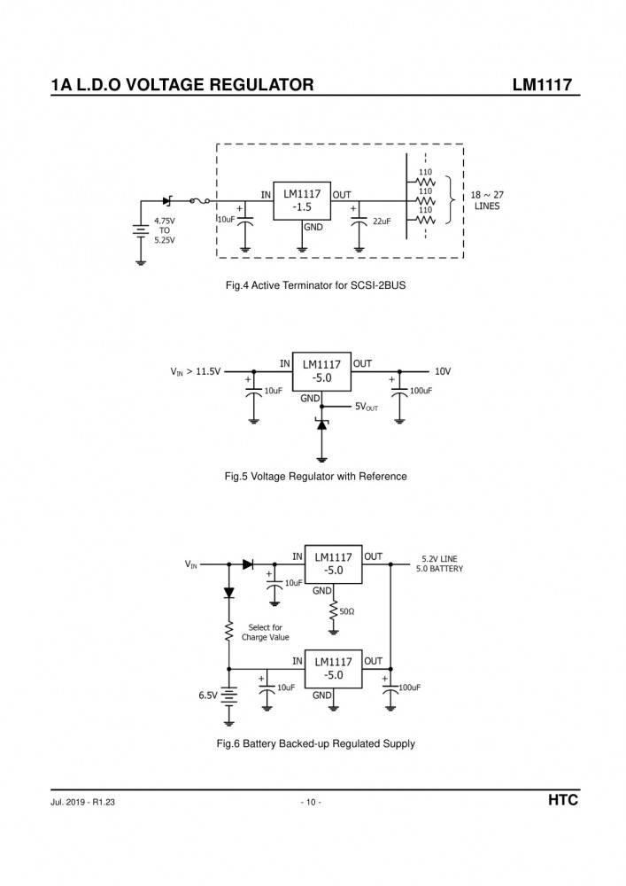 LM1117 datasheet page 10