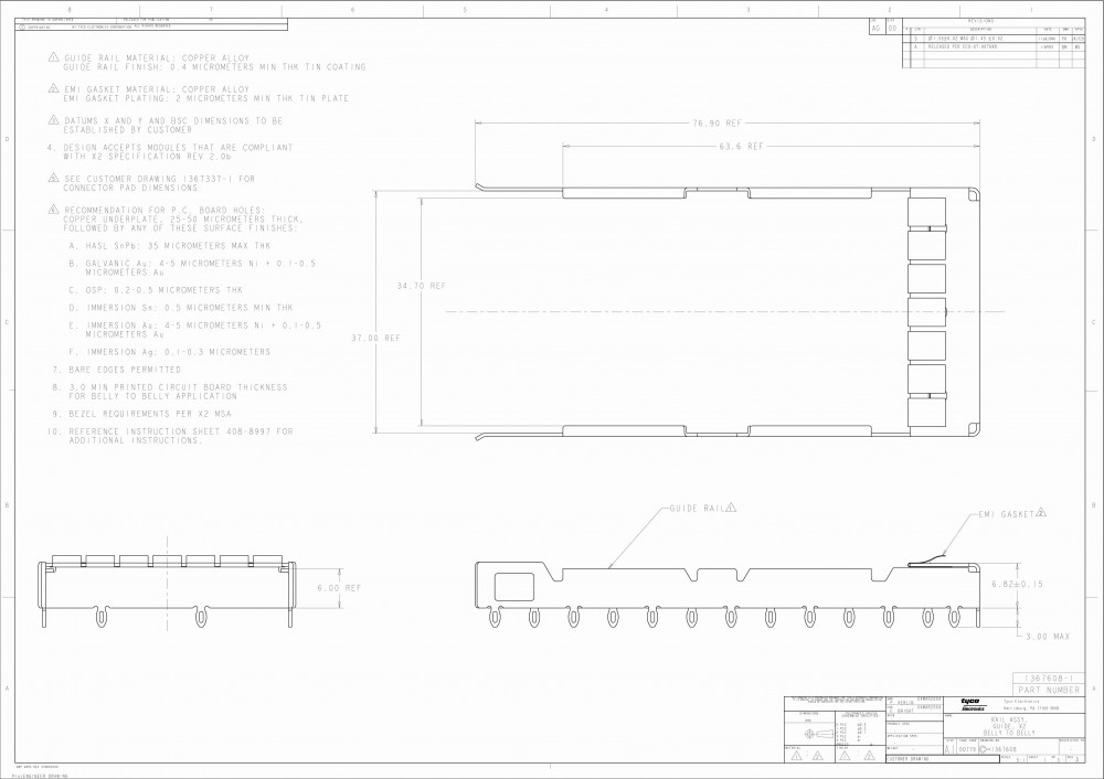 TE Connectivity 1367608-1 drawing page 1