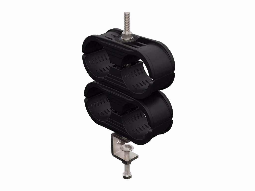 Dual Side, 2-Hole, Feeder Clamp for 1-5/8