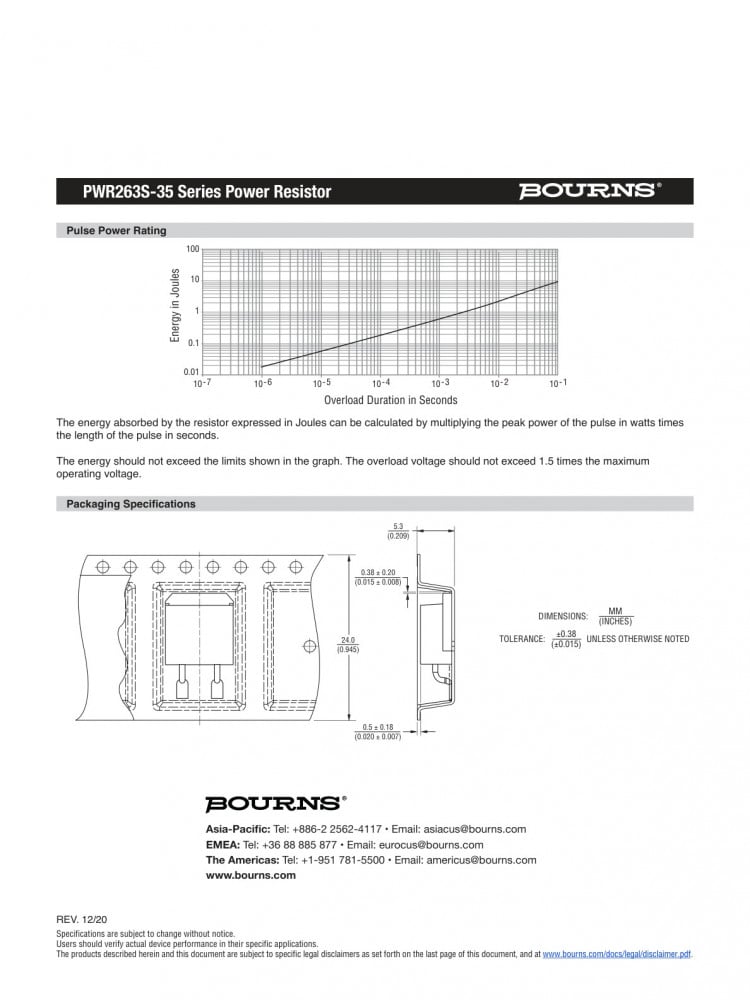 BOURNS PWR263S-35 datasheet page 3