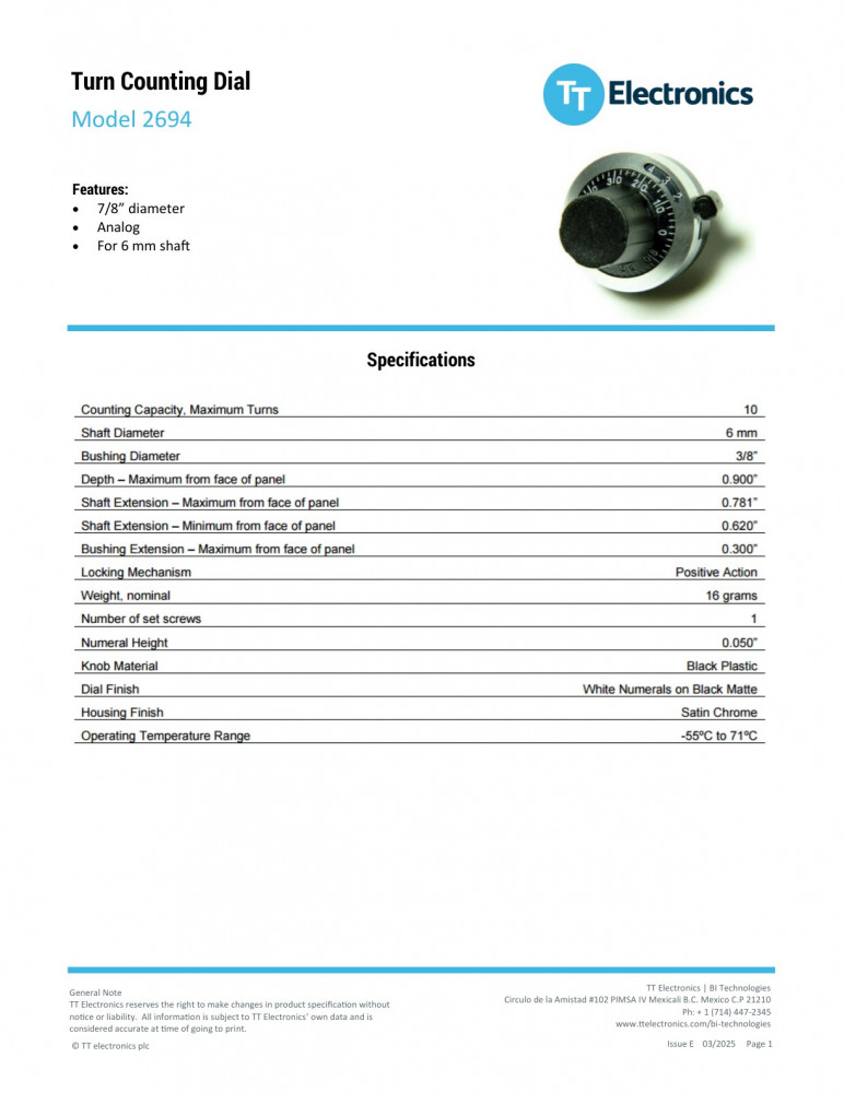 LEA NETWORKS 2694 technical document, page 1