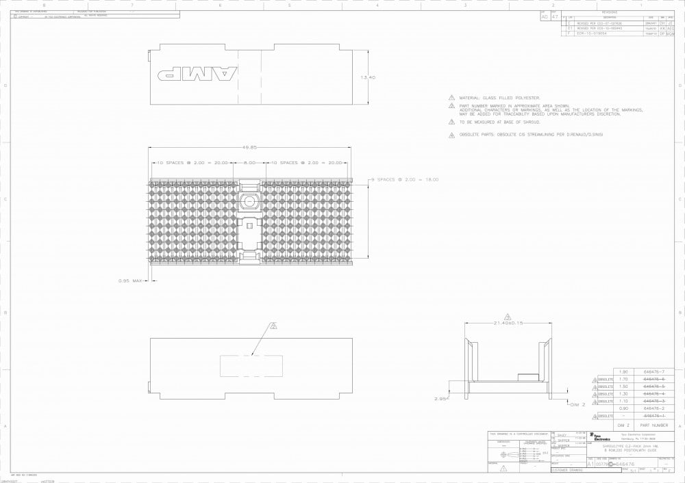 TE Connectivity 646476-7 technical drawing preview