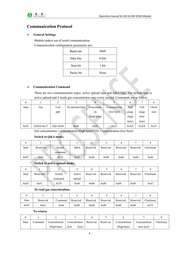 WZ-H3-NK technical document page 4