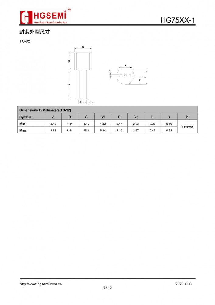 HG7525M3-1/TR datasheet page 8