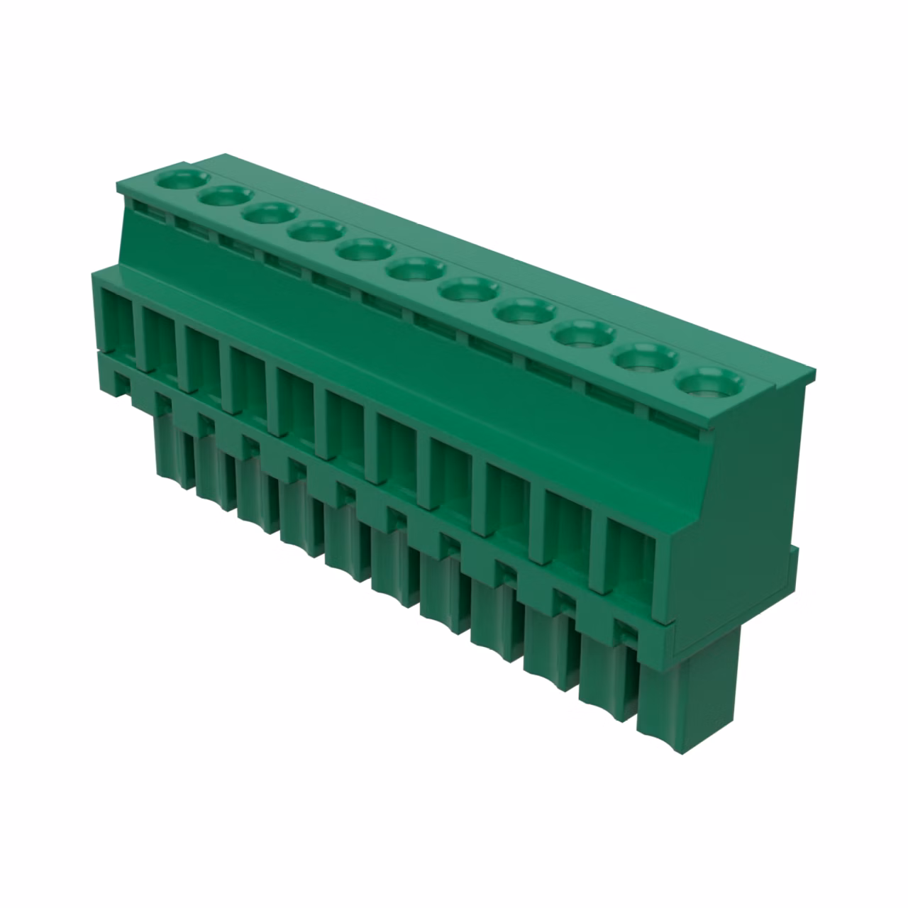3.81mm Pitch Eurostyle Vertical Plug, Rear Wire Entry, Green Housing, Gold (Au) Plated, 11 Circuits for sale