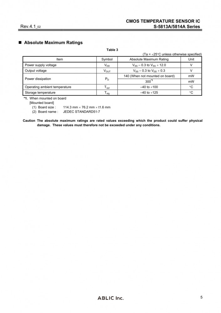 S-5813A-I4T1U datasheet page 5