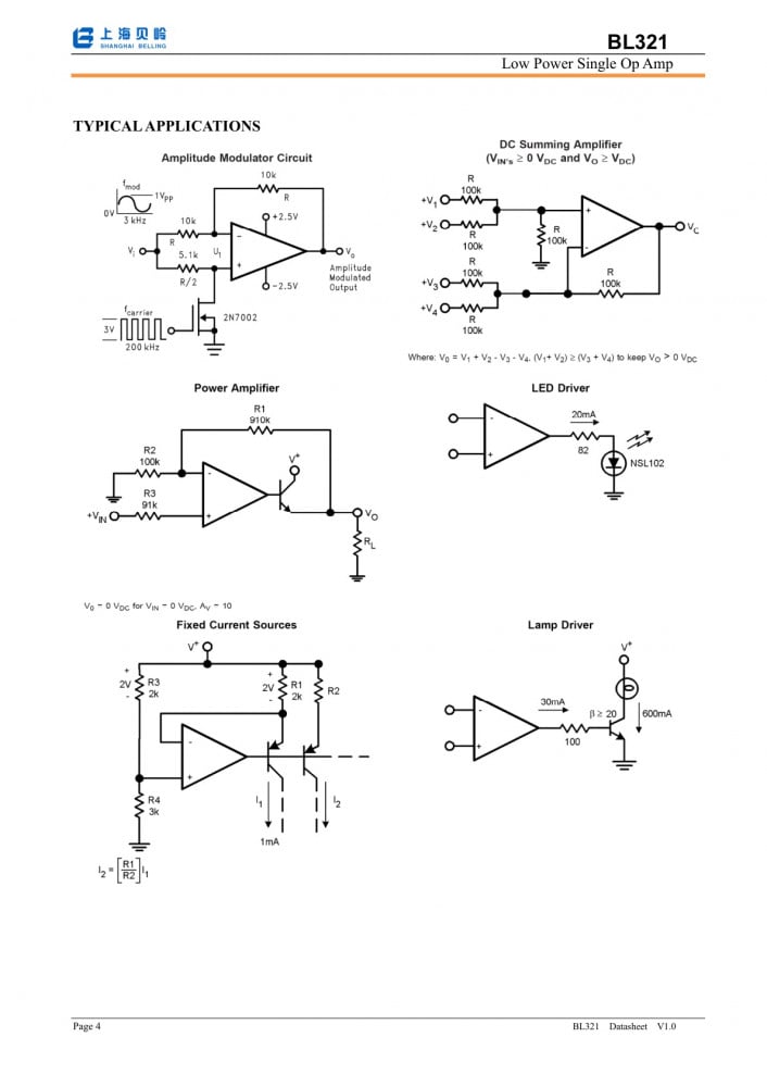 BL321 datasheet page 4