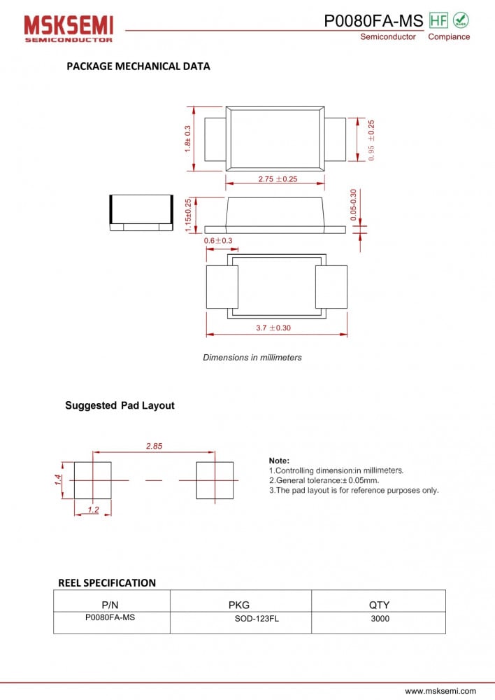 P0080FA-MS datasheet page 4