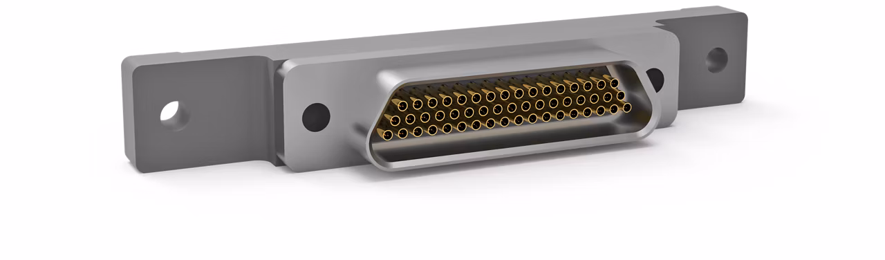 AirBorn M Series, Micro-D Board Mount Receptacle, 0.050