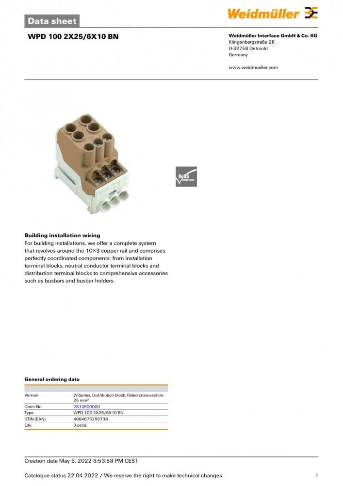 2814500000 technical document page 1