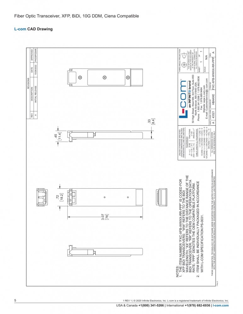 FXC-XFB-2360-10-CAN datasheet page 5
