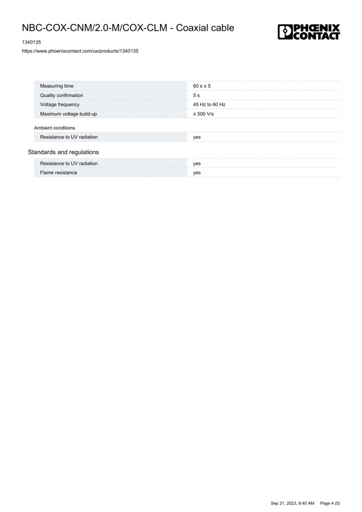 Phoenix Contact 1340135 technical document page 4