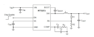 RT7257J - 3A, 18V, 340kHz Synchronous Step-Down Converter
