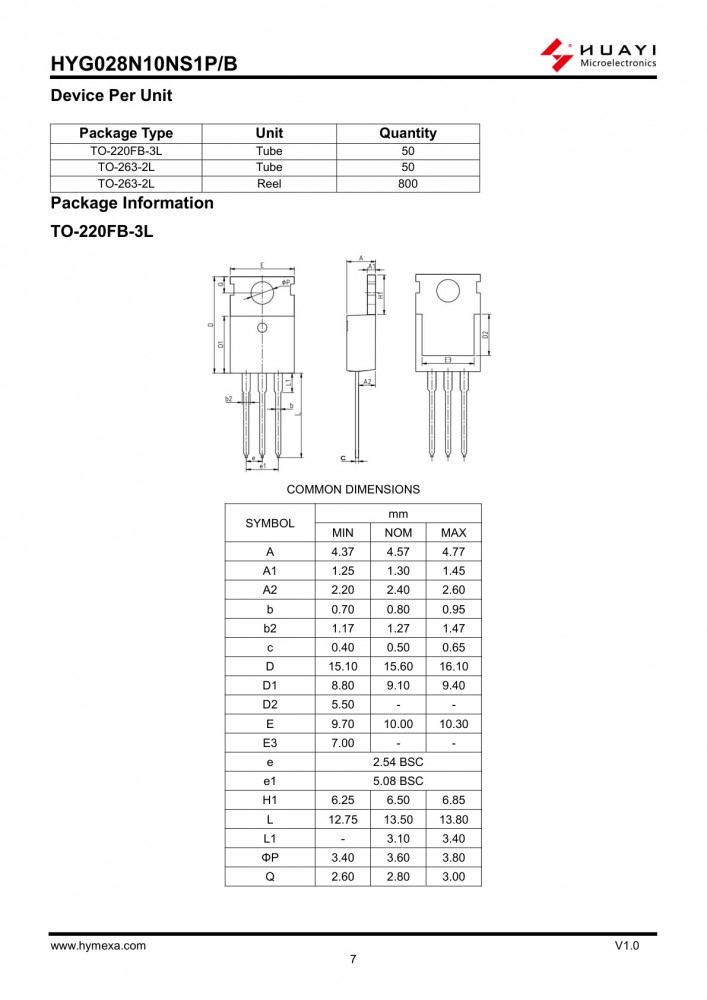 HYG028N10NS1P datasheet page 7
