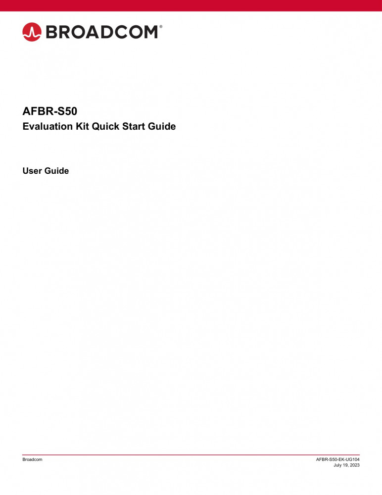 AFBR-S50 evaluation guide page 1