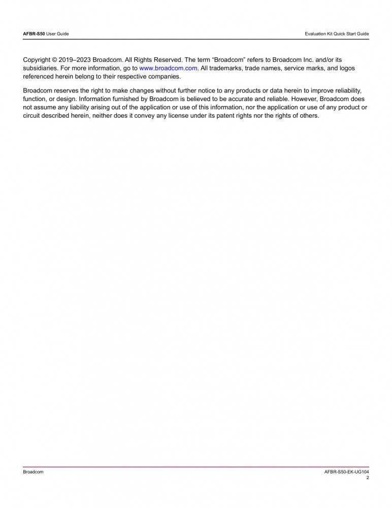 AFBR-S50 evaluation guide page 2