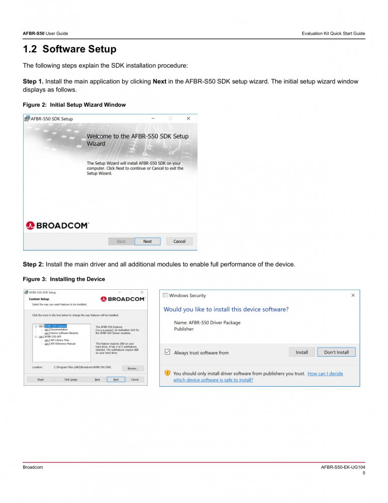 AFBR-S50 evaluation guide page 5