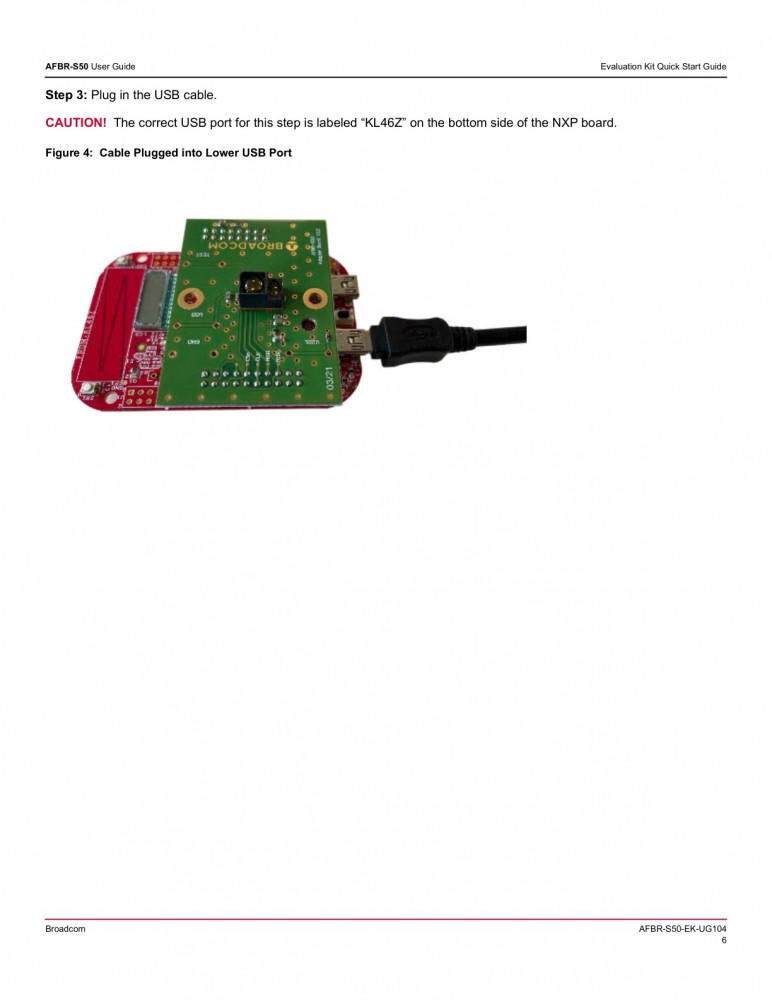 AFBR-S50 evaluation guide page 6