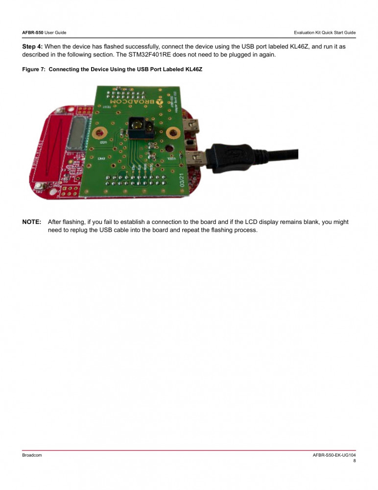 AFBR-S50 evaluation guide page 8
