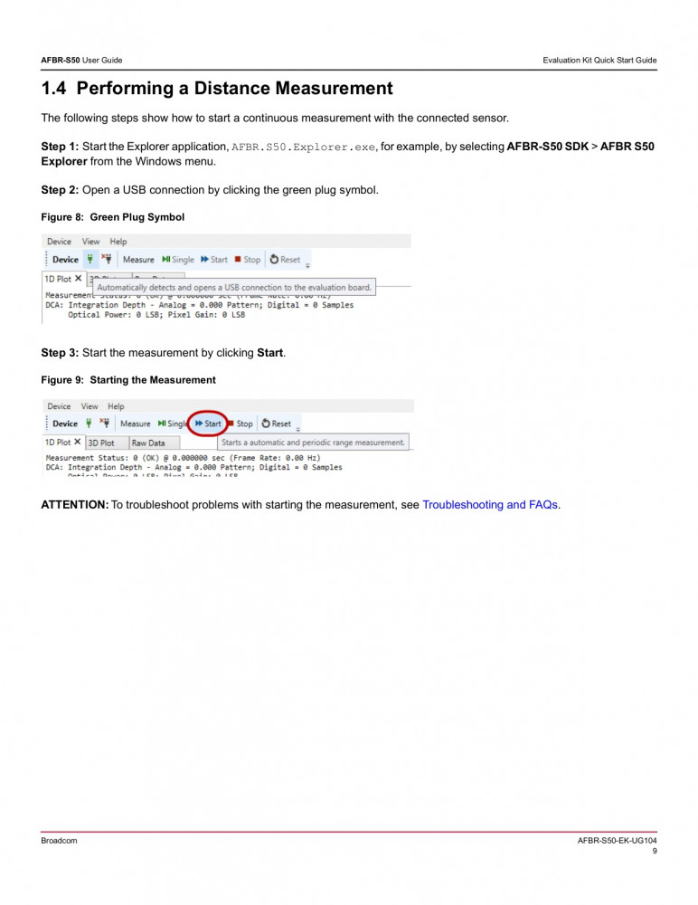 AFBR-S50 evaluation guide page 9