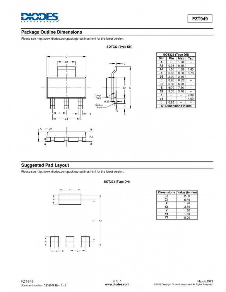 FZT949TA datasheet page 6