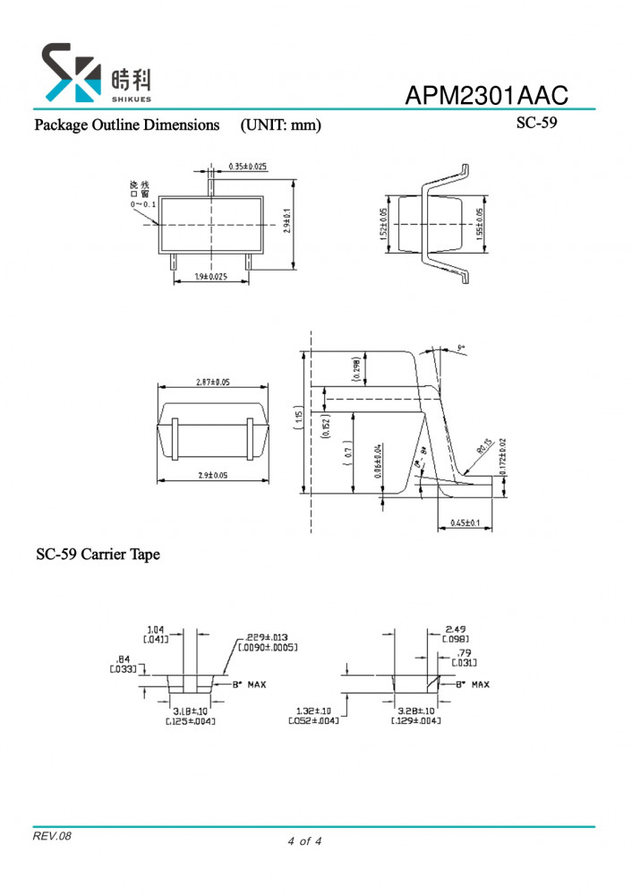 APM2301AAC datasheet page 4