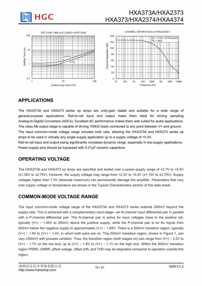 HXA2374AIDRG datasheet page 10