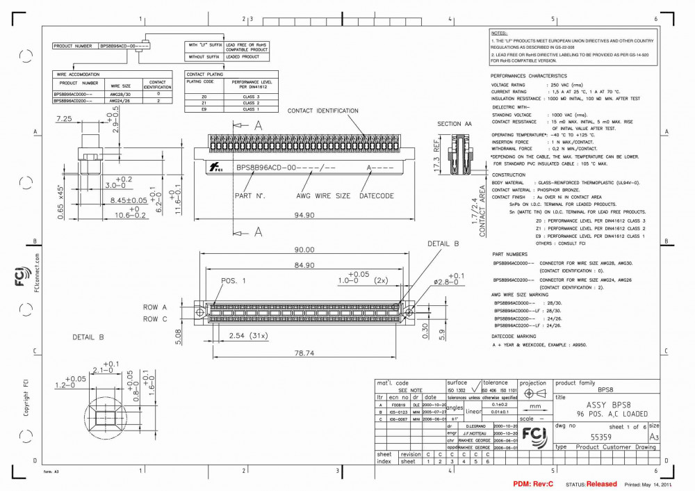 BPS8 technical drawing page 1