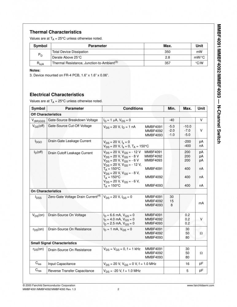 MMBF4093 document page 3