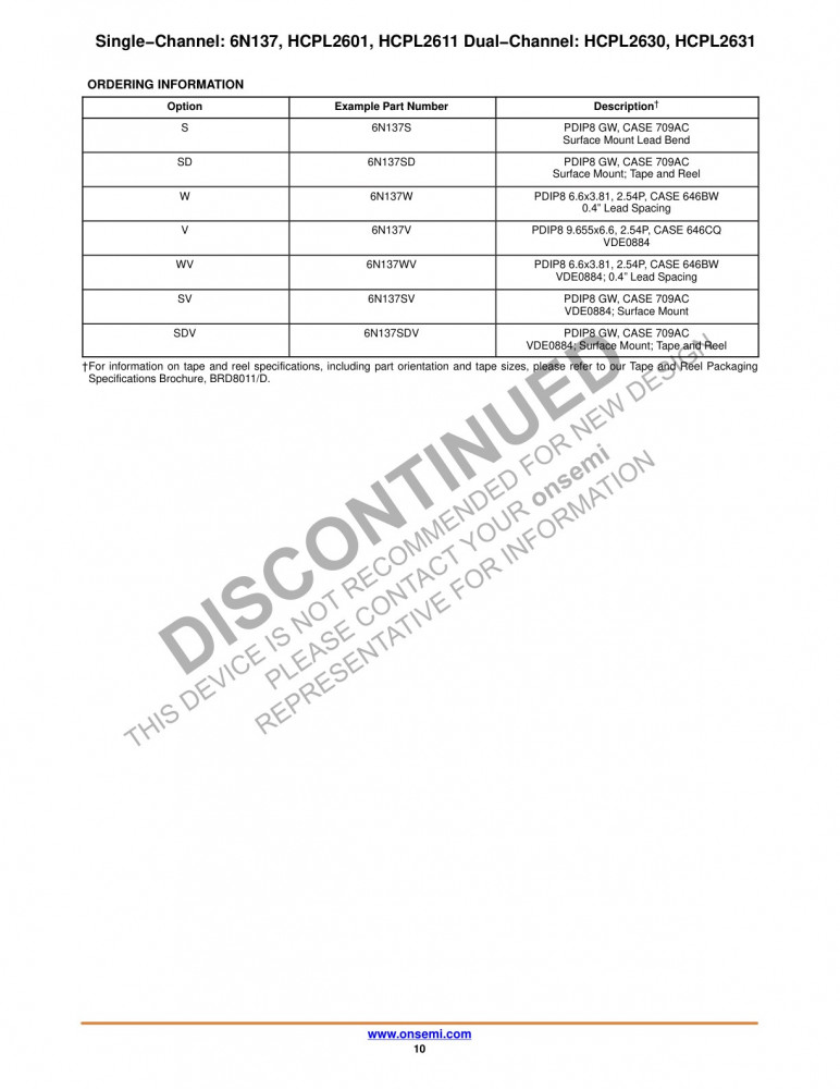 6N137 datasheet page 10