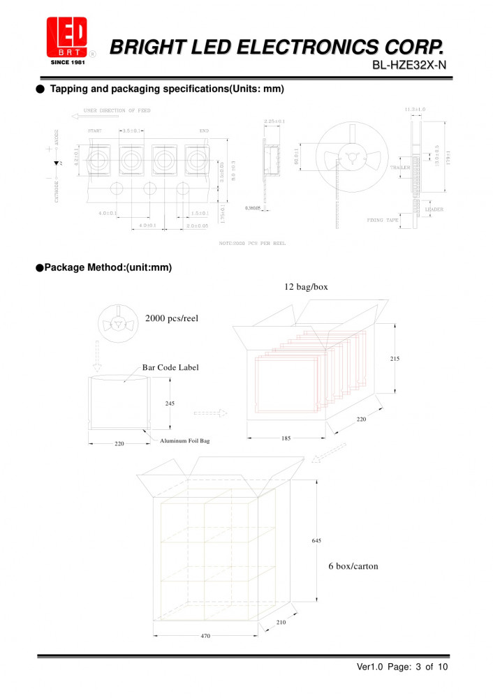 BL-HZE32X-N datasheet page 3