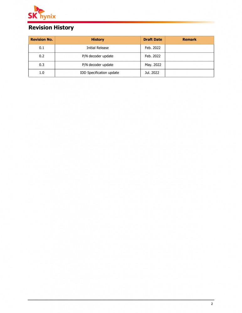 H5CG48AGBDX018N datasheet page 2