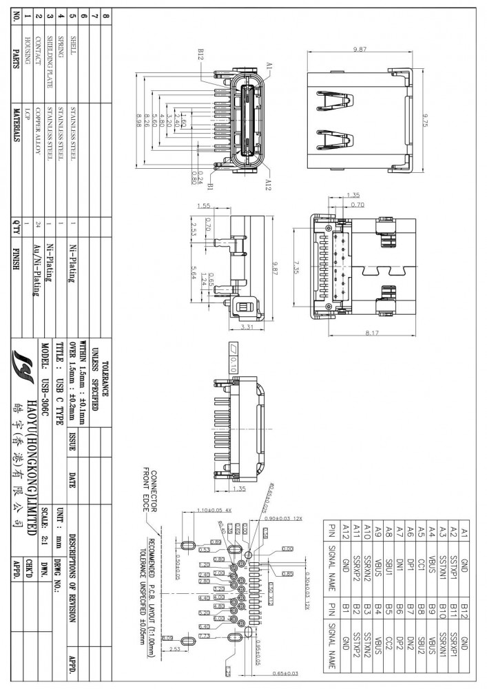 USB-306C technical document page 7