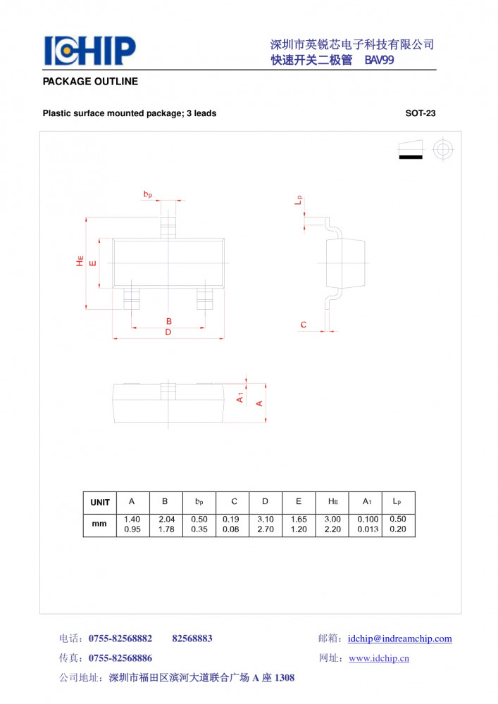IDCHIP BAV99 datasheet page 3