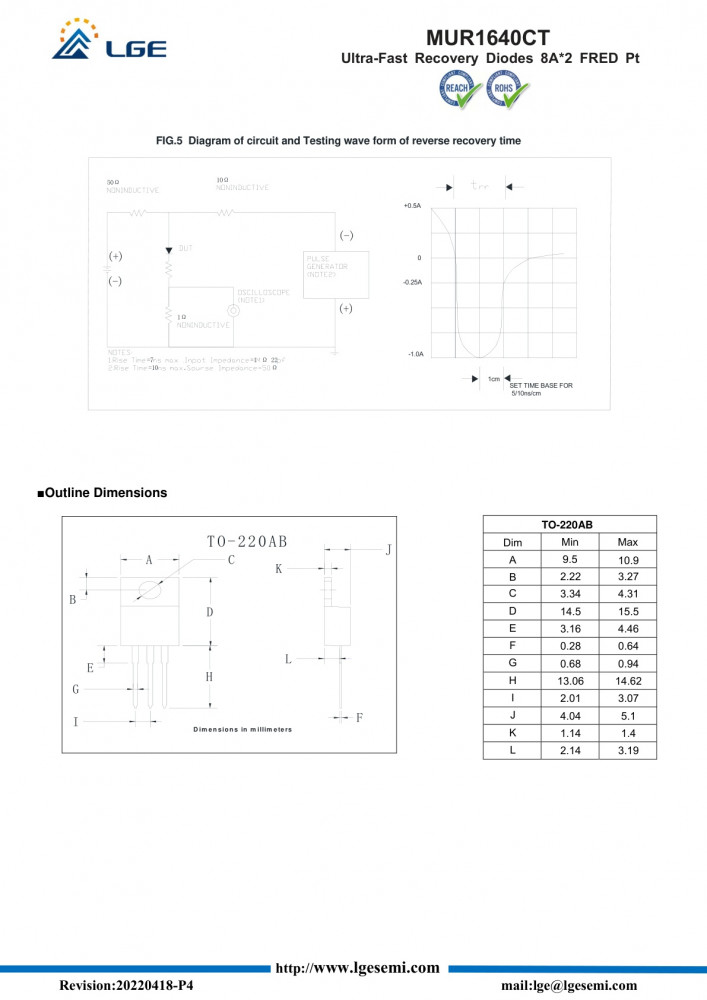 MUR1640CT datasheet page 4