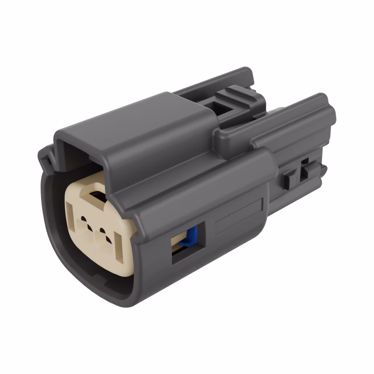MX150 Mat-Sealed Female Connector Assembly, Single Row, 2 Circuits, Keying Option C, Dark Gray for sale