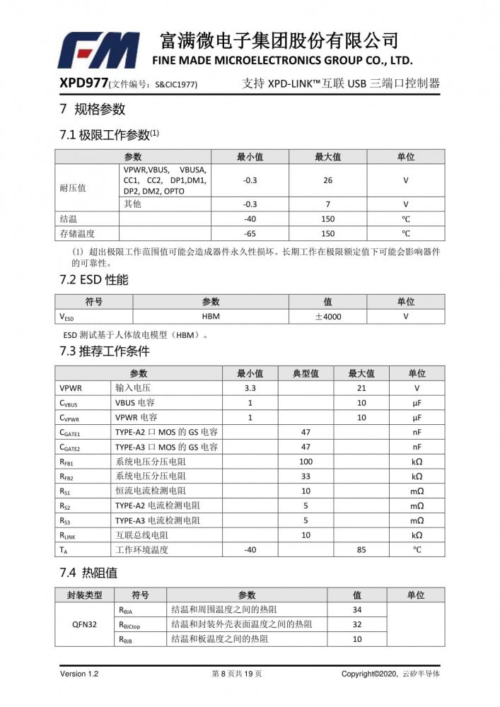 XPD977B datasheet page 8