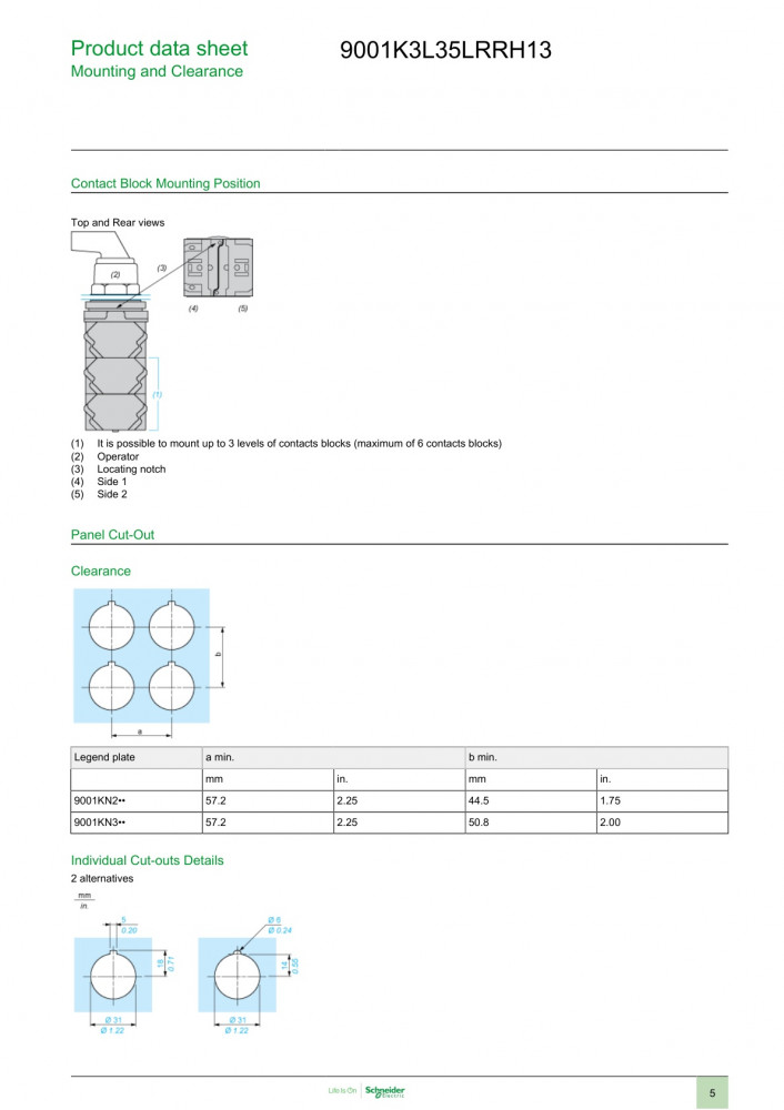 9001K3L35LRRH13 technical document page 5