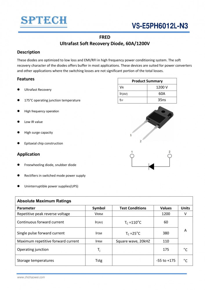 VS-E5PH6012L-N3-SPT datasheet page 1