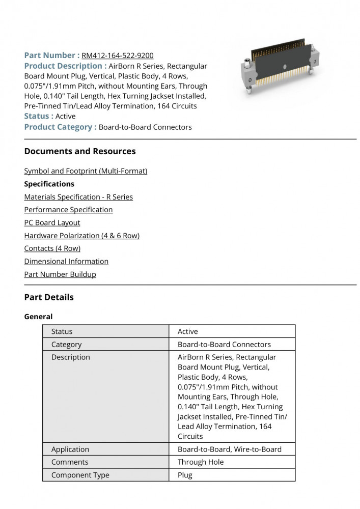 RM412-164-522-9200 technical document page 1