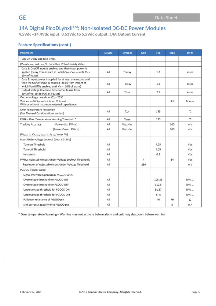 ABB PJT014A0X43-SRZ datasheet page 5