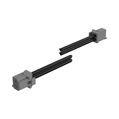 KK Plus 250-to-KK Plus 250 Off-the-Shelf (OTS) Cable Assembly, 2.50mm Pitch, Single Row, 600.00mm Length, 2 Circuits, Black for sale
