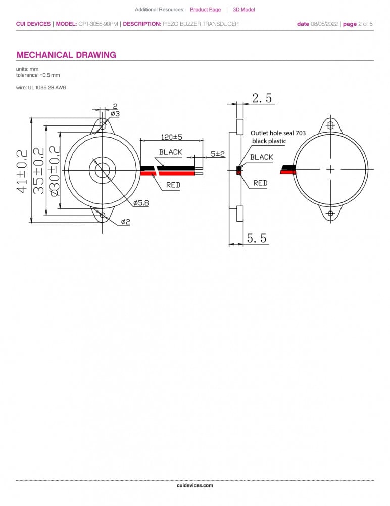 CPT-3055-90PM datasheet page 2