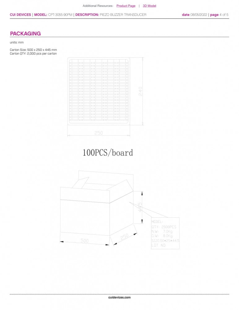 CPT-3055-90PM datasheet page 4