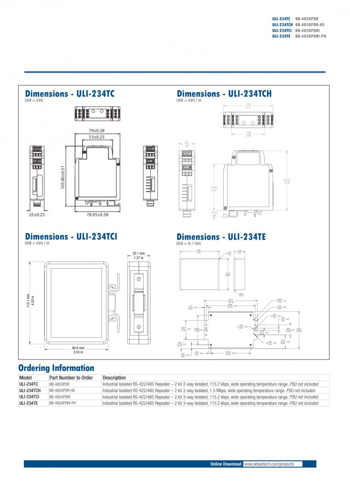 BB-485OPDR-HS documentation page 3