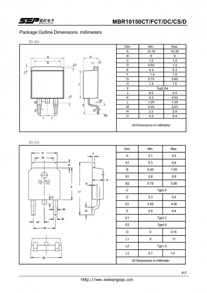 SEP MBR10150FCT datasheet page 4