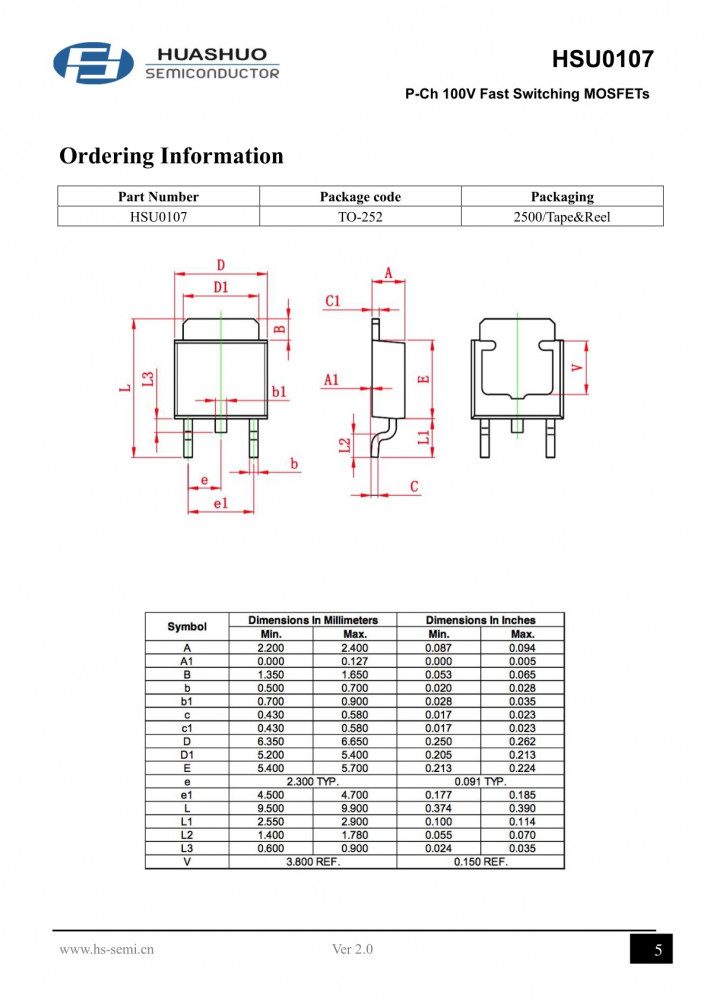 HSU0107 datasheet page 5