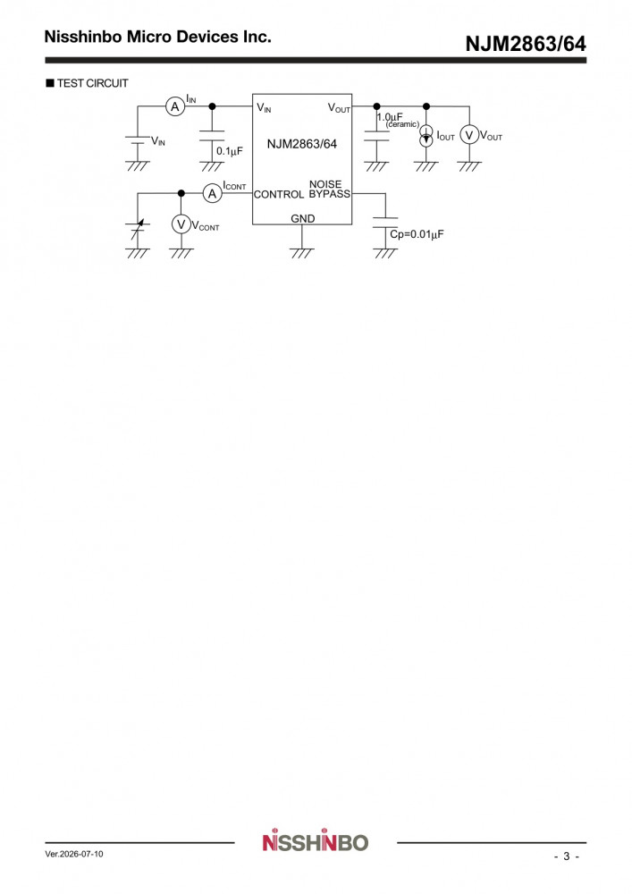 NJM2864 datasheet page 3
