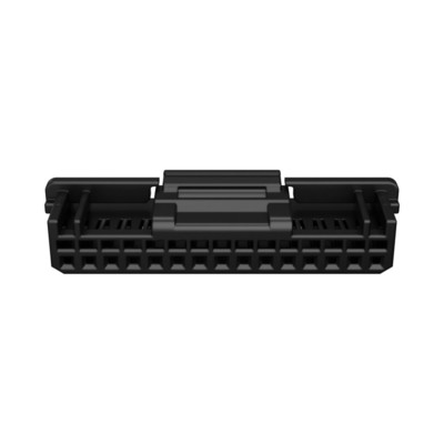 Micro-One Wire-to-Board Receptacle Housing, 2.00mm Pitch, Single Row, Glow-Wire Capable, 15 Circuits, Black for sale